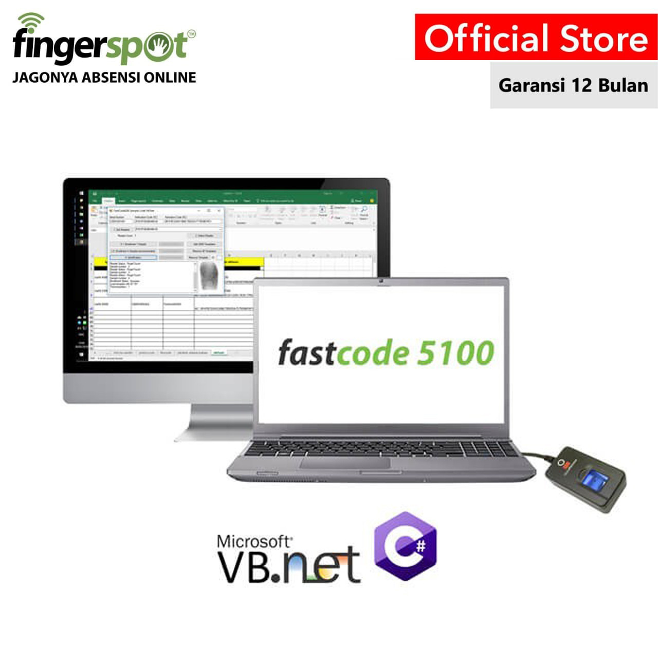 Fingerspot Fastcode 5100 | Software Development Kit dan Fingerprint Scanner | Fingerspot