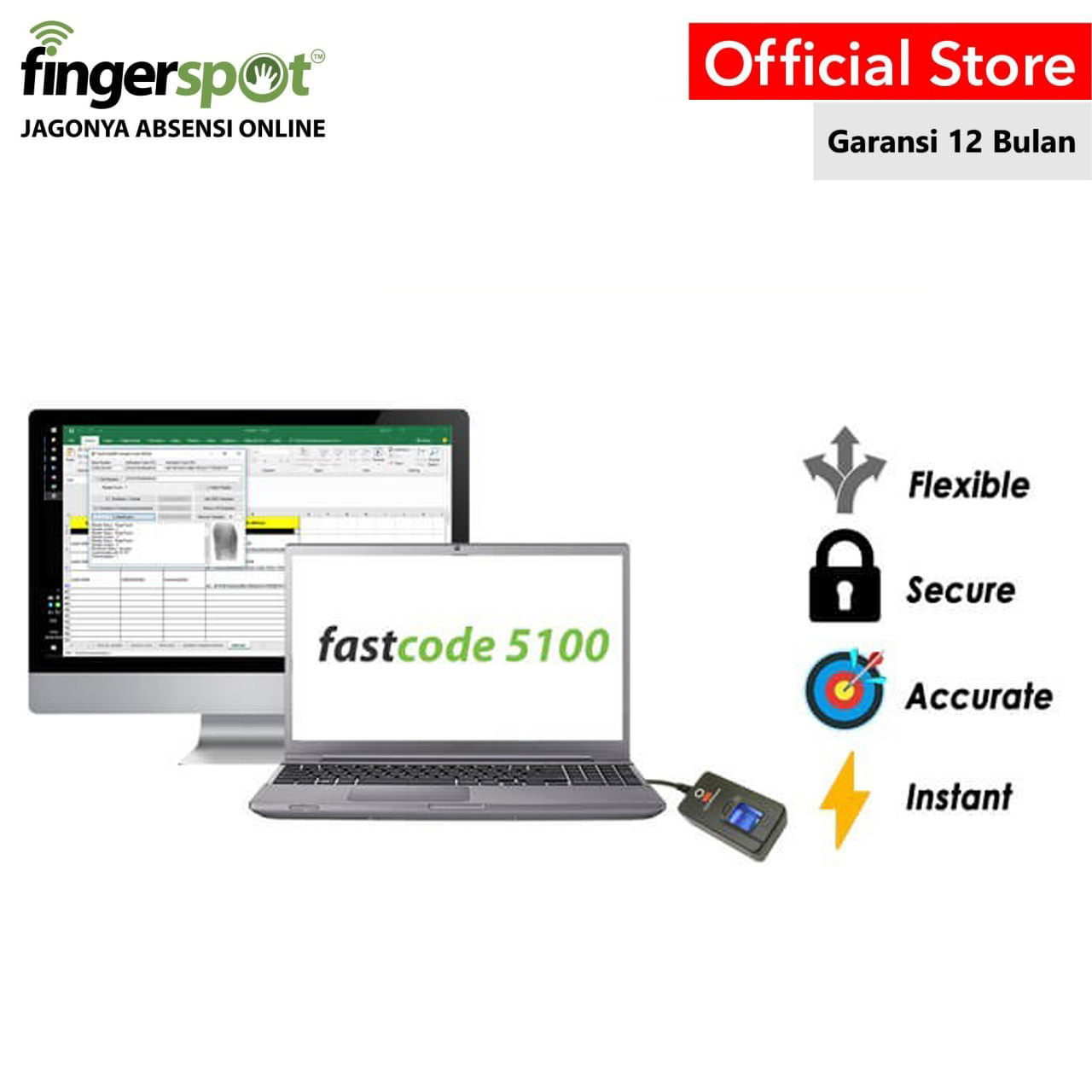 Fingerspot Fastcode 5100 | Software Development Kit dan Fingerprint Scanner | Fingerspot