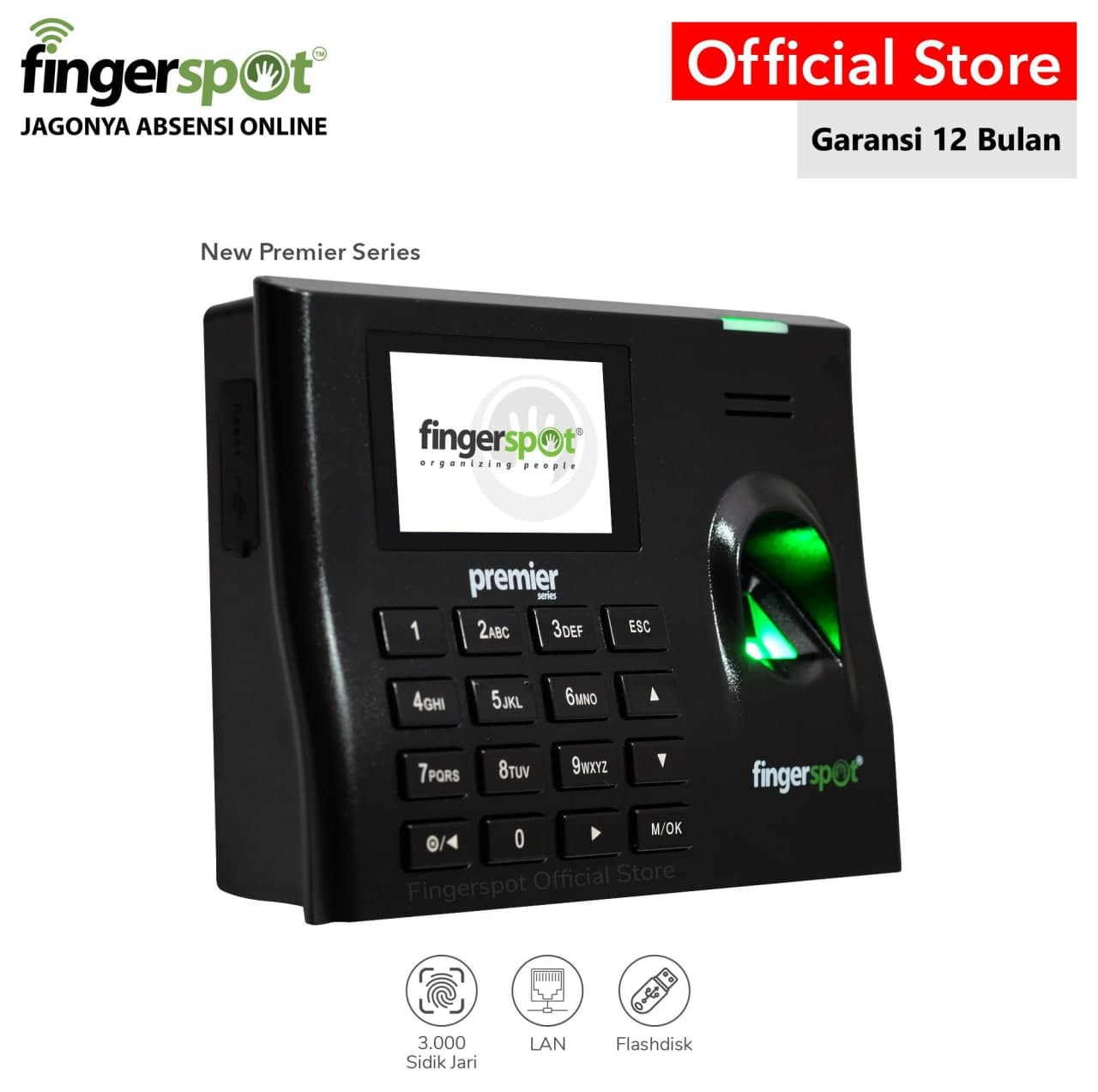 Fingerspot New Premier Series | Mesin Absensi Sidik Jari | Fingerspot